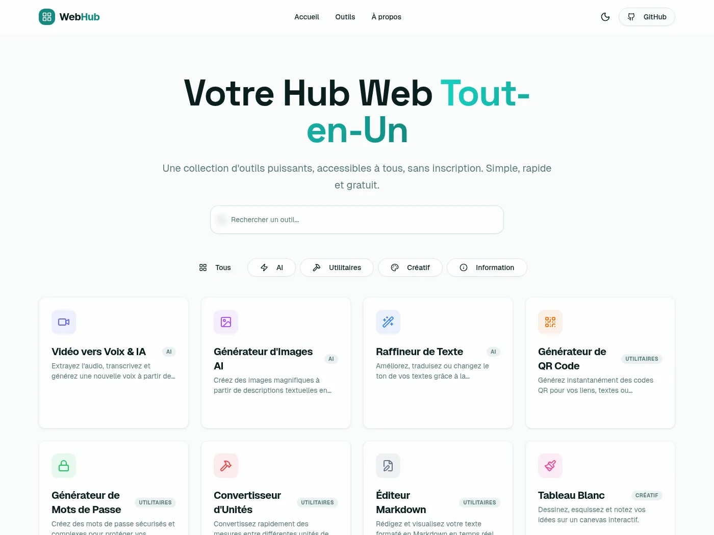 All-In-One Web Hub