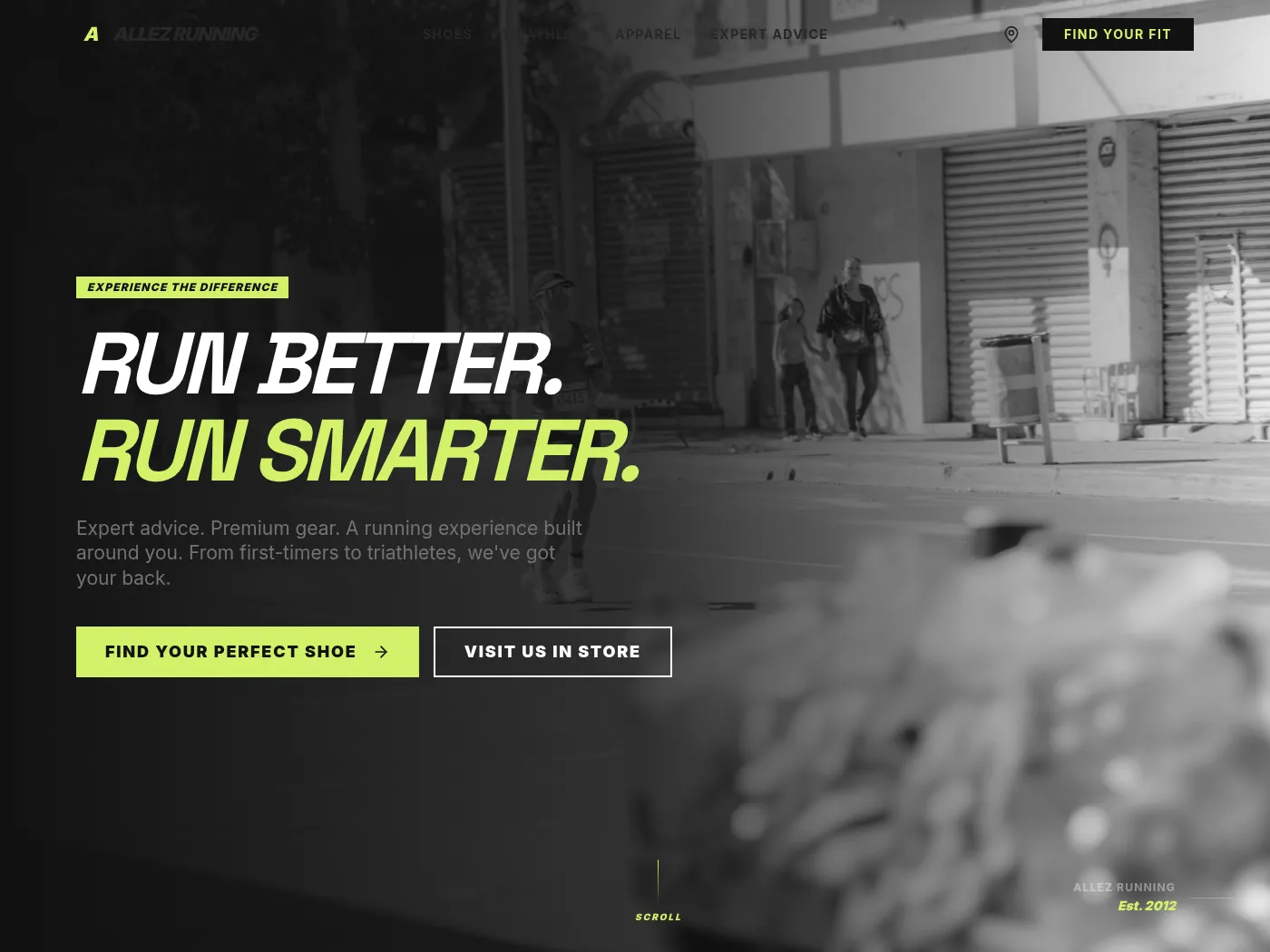 Allez Running Web Experience