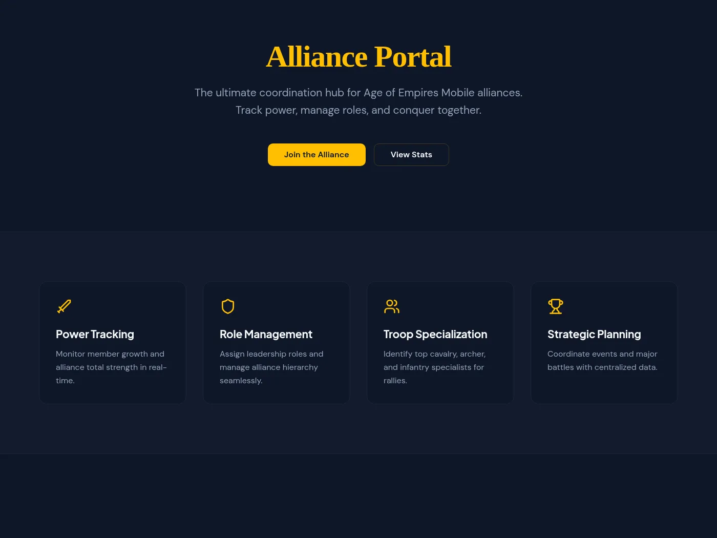 Alliance Member Portal