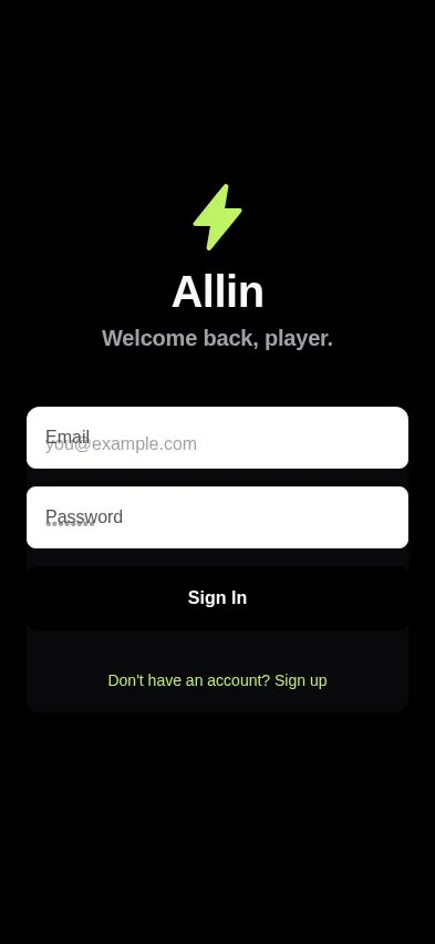 Allin Social Challenge App