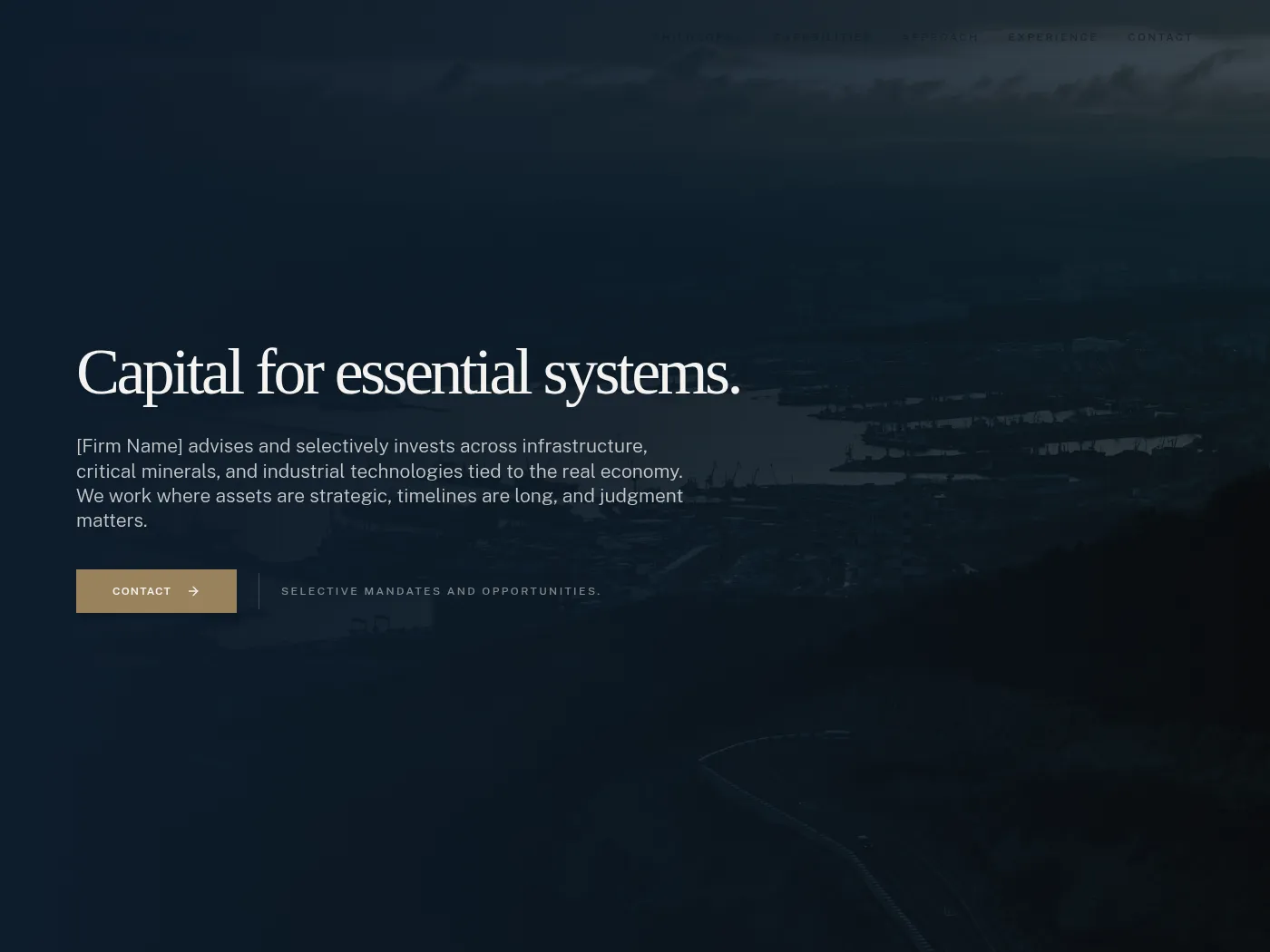 Allocator Website Blueprint