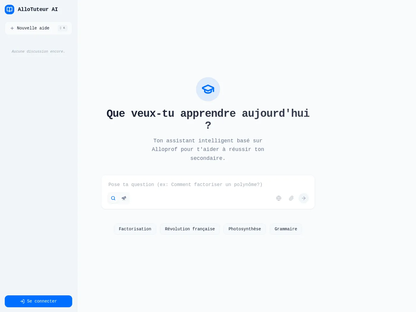 Alloprof AI Tutor