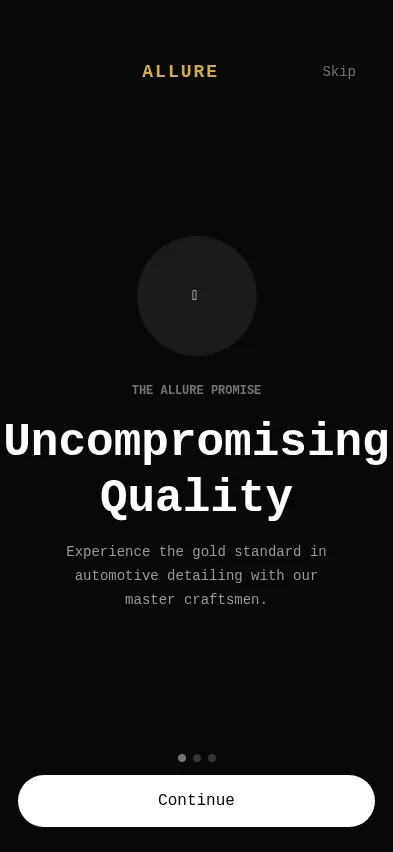 Allure Detailing App