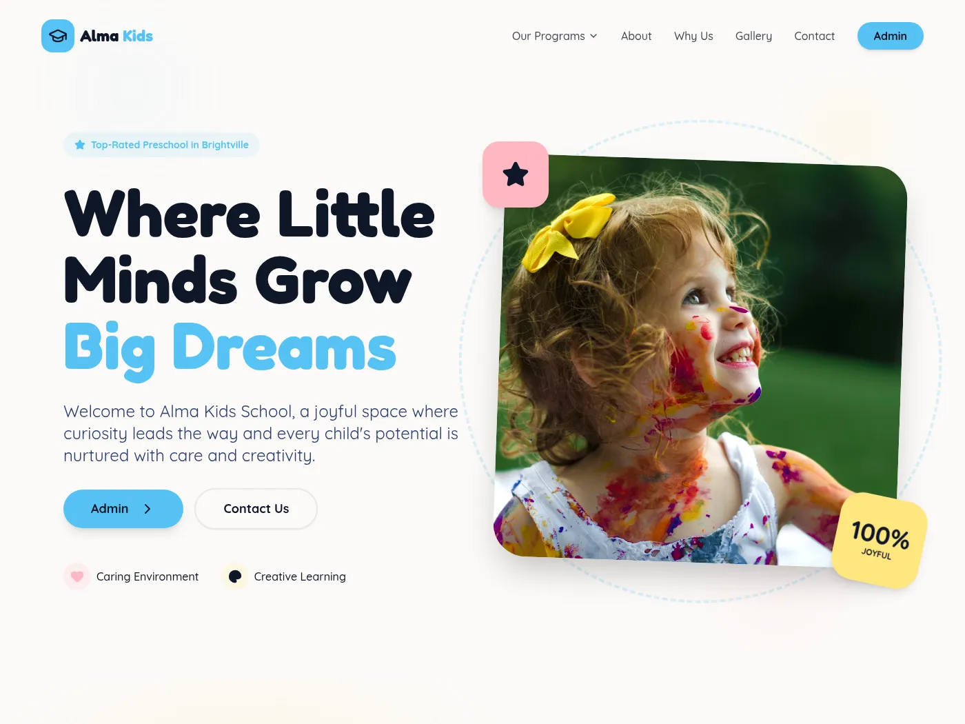 Alma Kids School Website