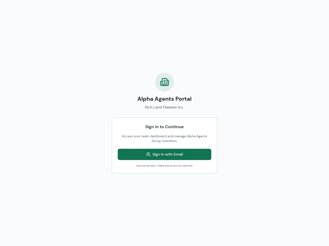 Alpha Agents Portal