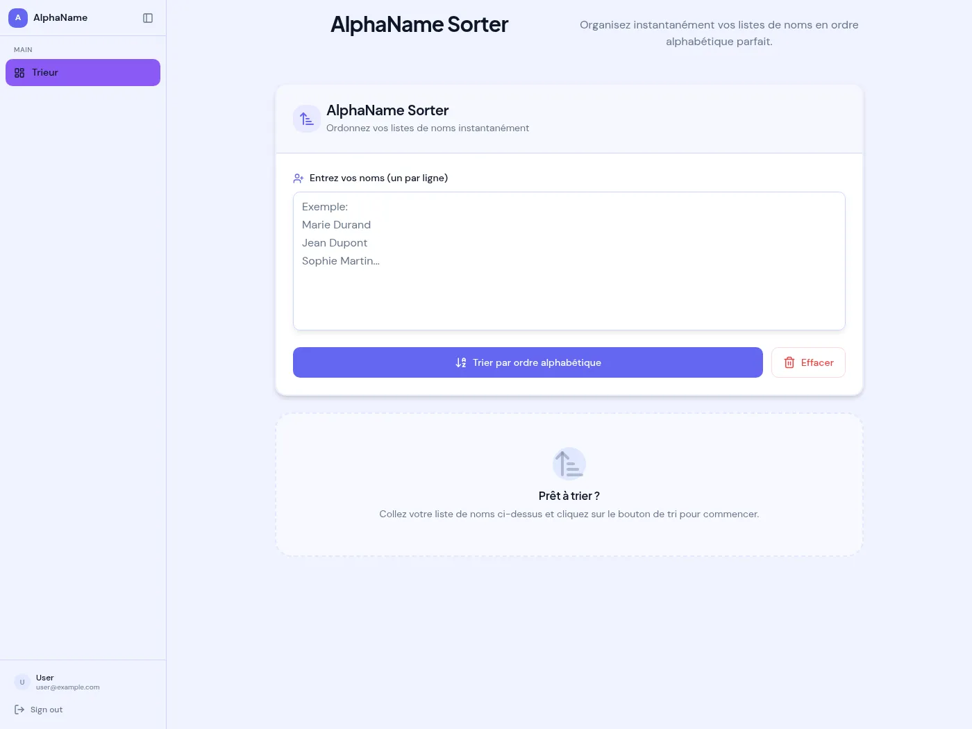 AlphaName Sorter