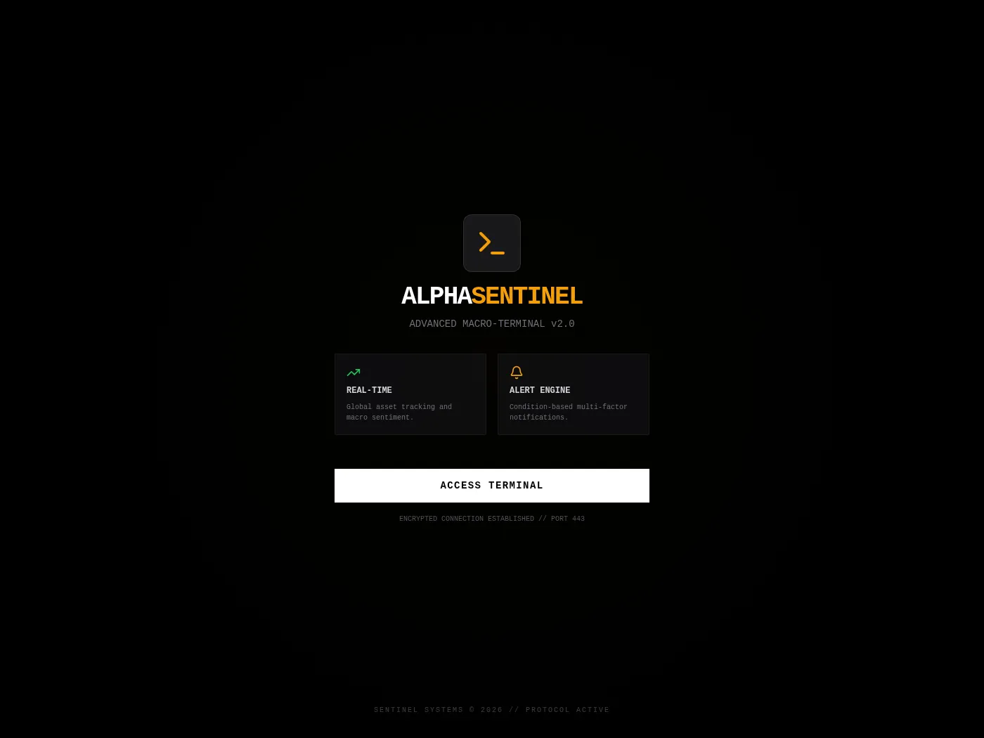 AlphaSentinel Macro-Terminal