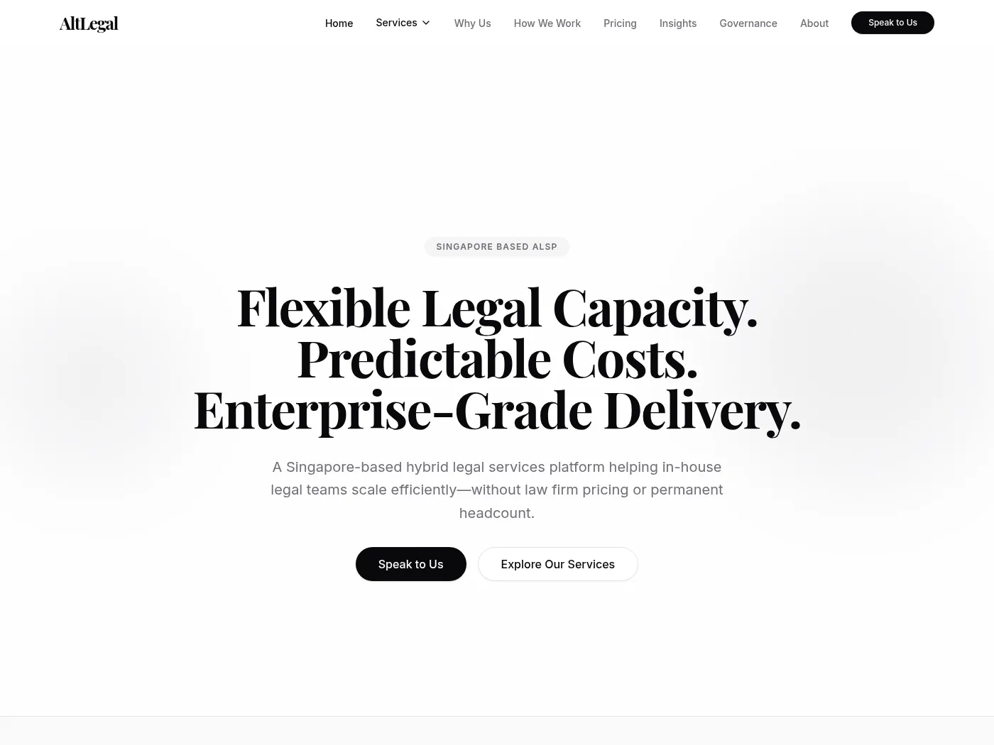 AltLegal Services Landing