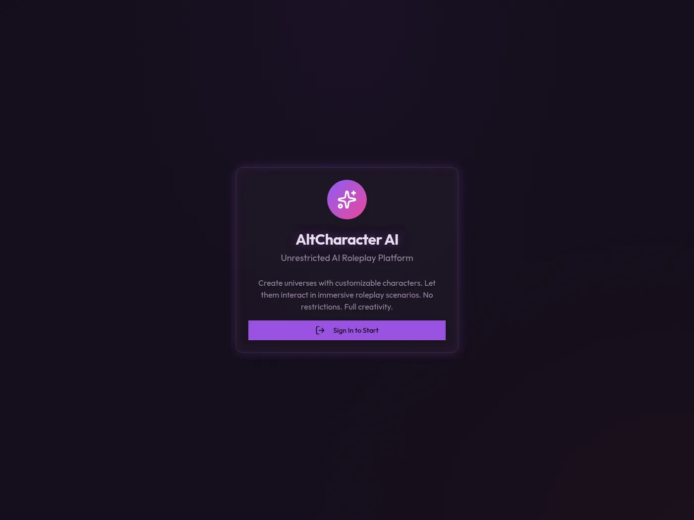 AltCharacter AI Universe