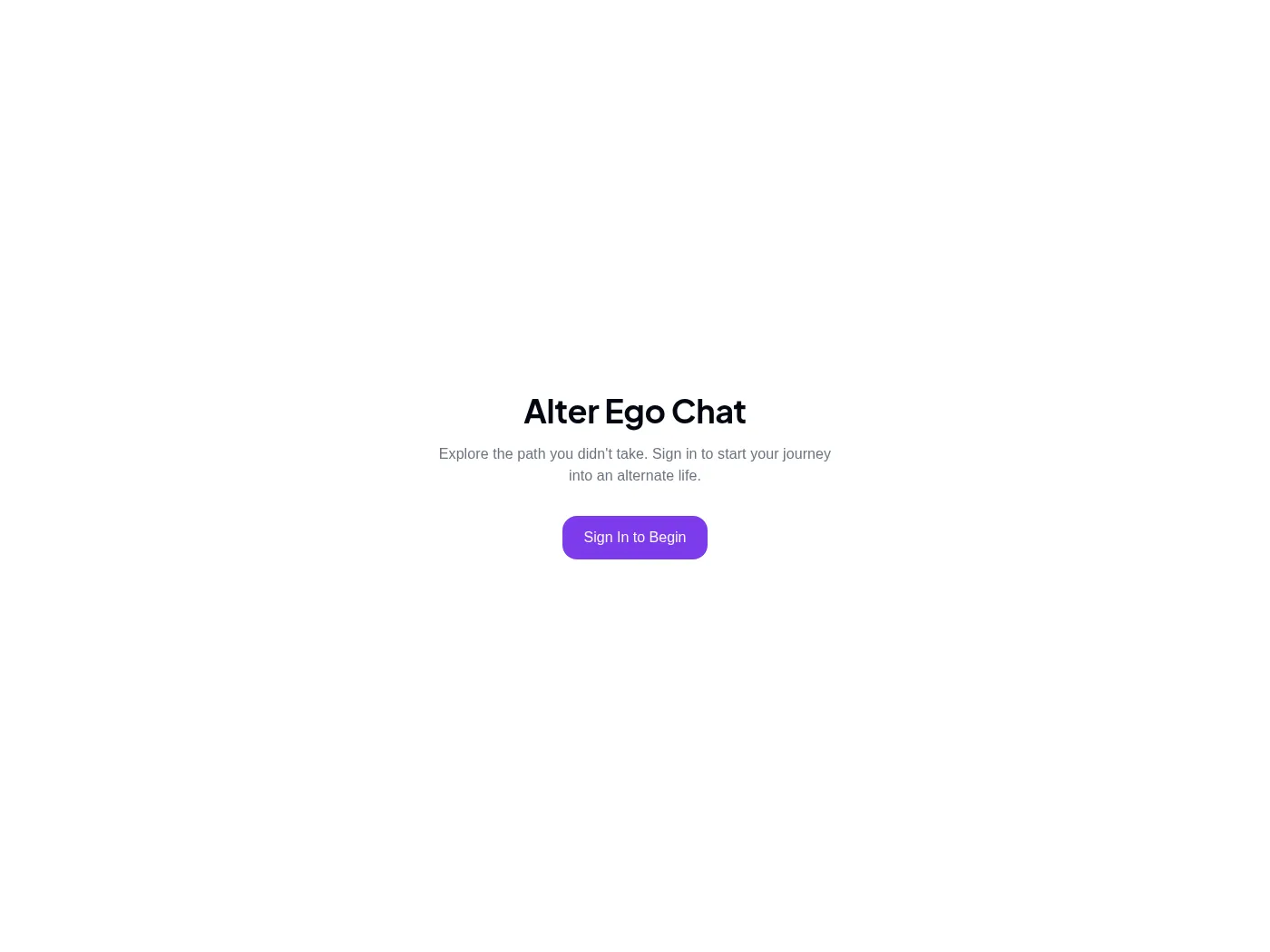 Alter Ego Chat