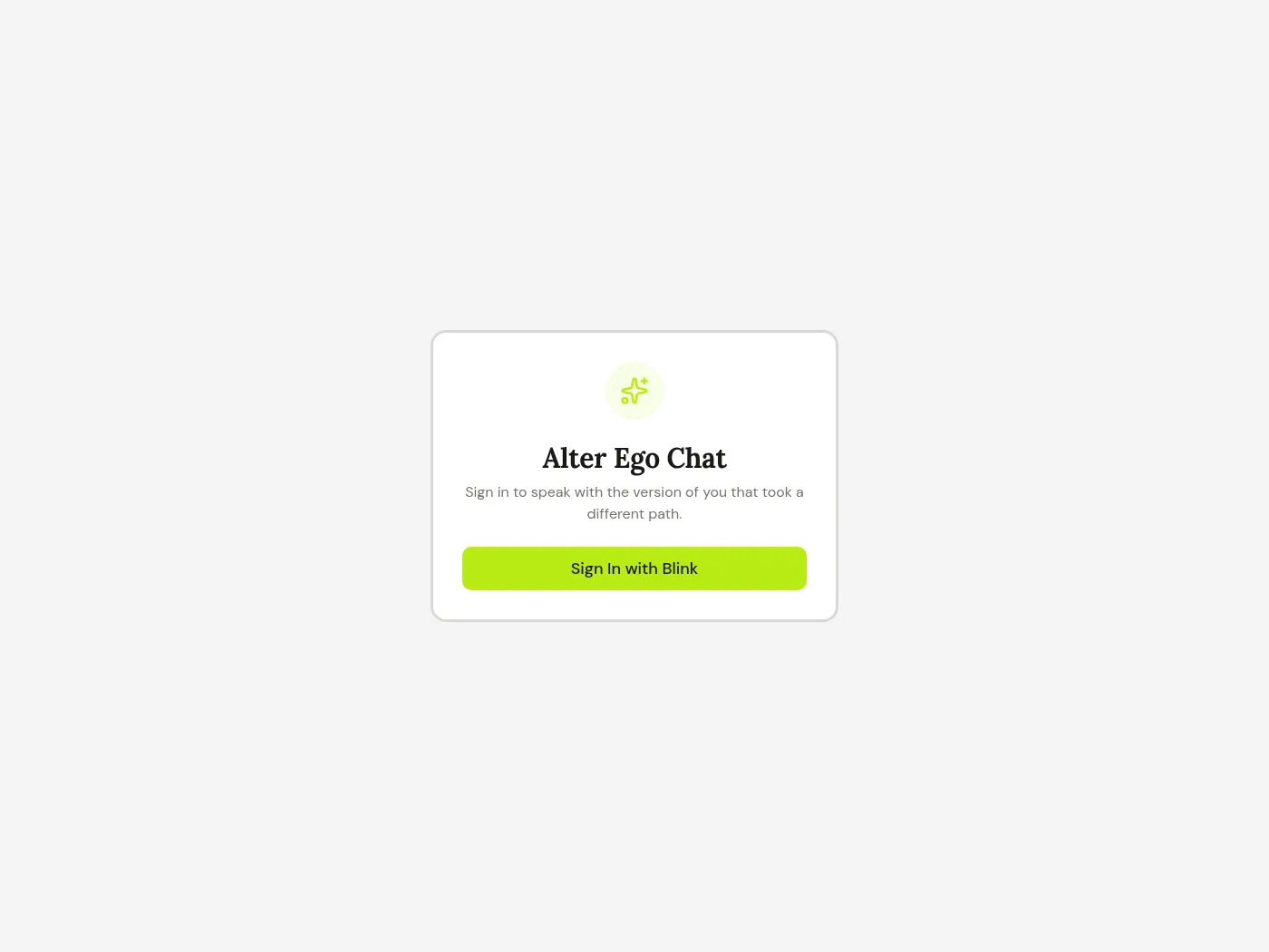 Alter Ego Chatroom