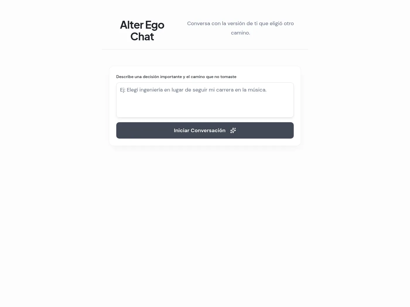 Alter Ego Chat (ES)