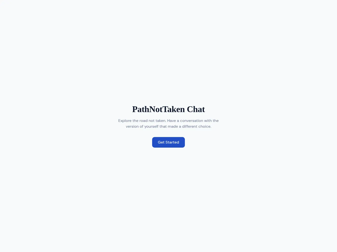 PathNotTaken Chat
