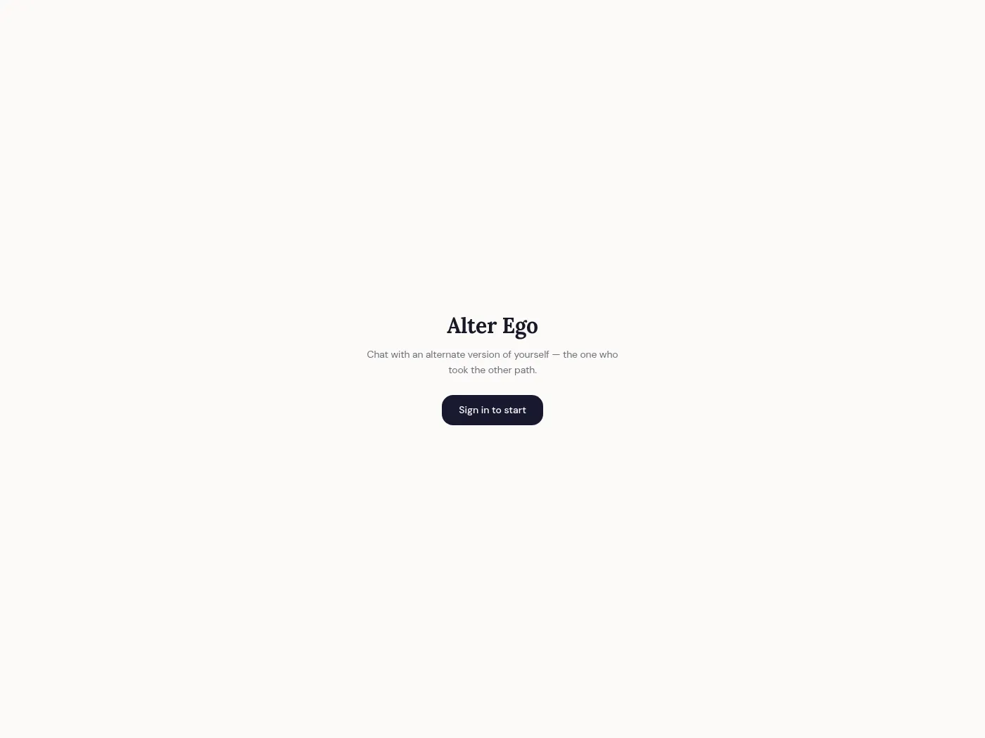 Alter Ego Chatroom