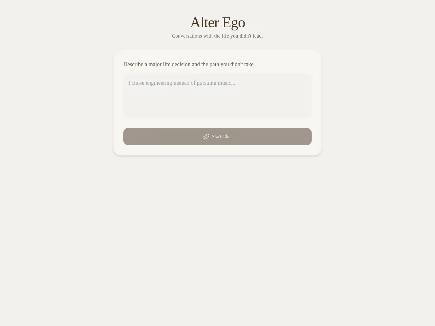 Alter Ego Chat