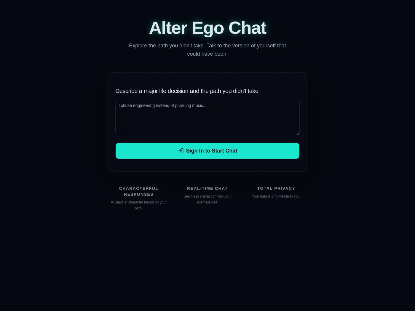 Alter Ego Chat