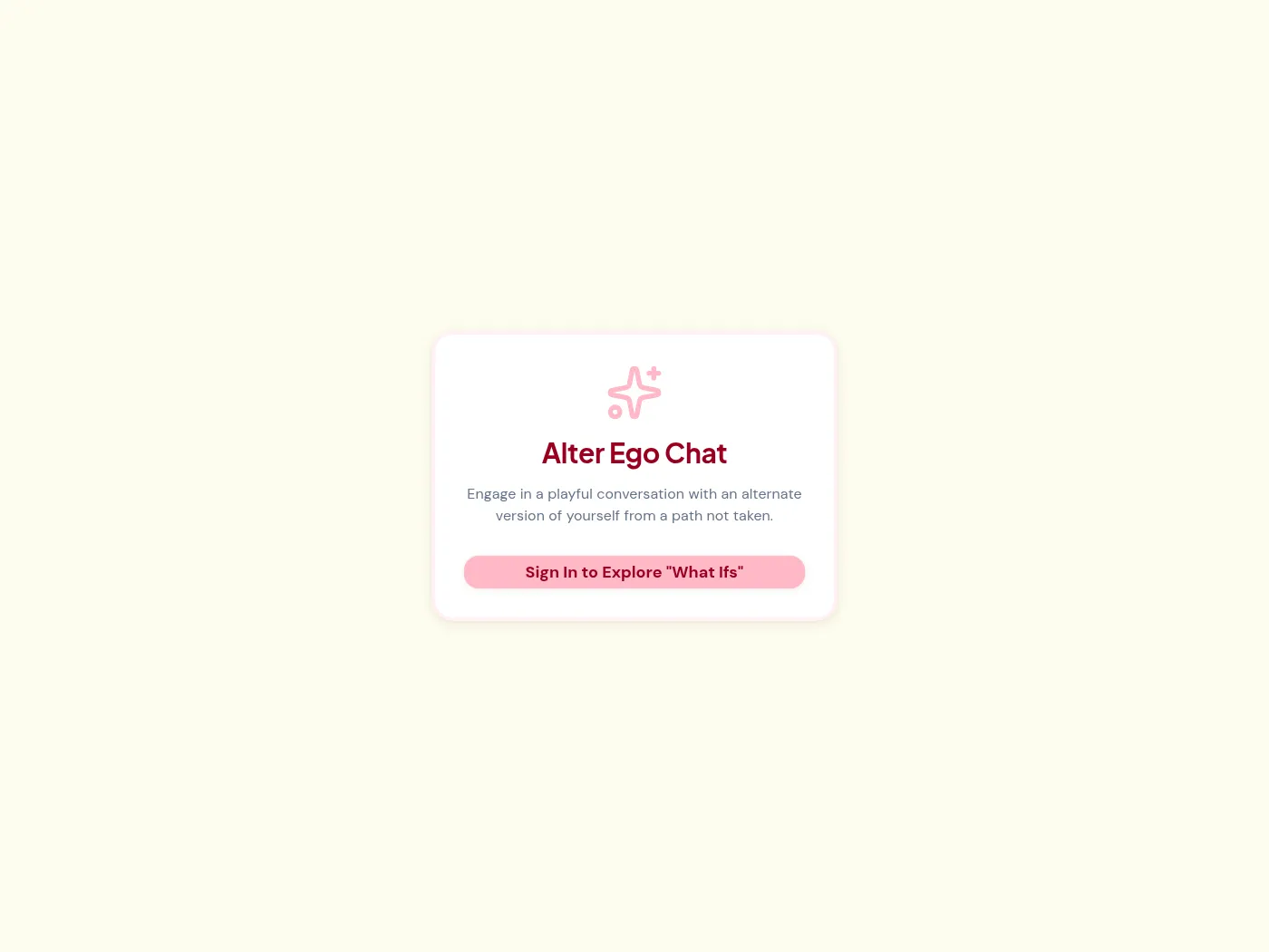Alter Ego Chat