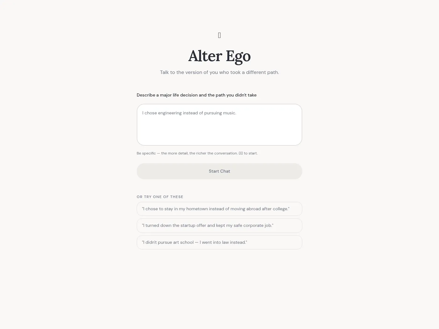 Alter Ego Chat