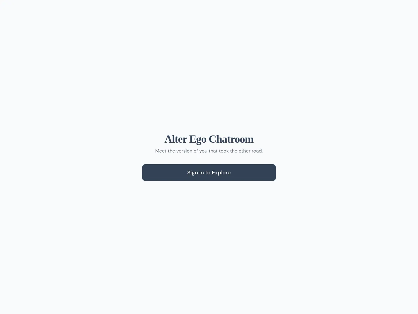Alter Ego Chatroom