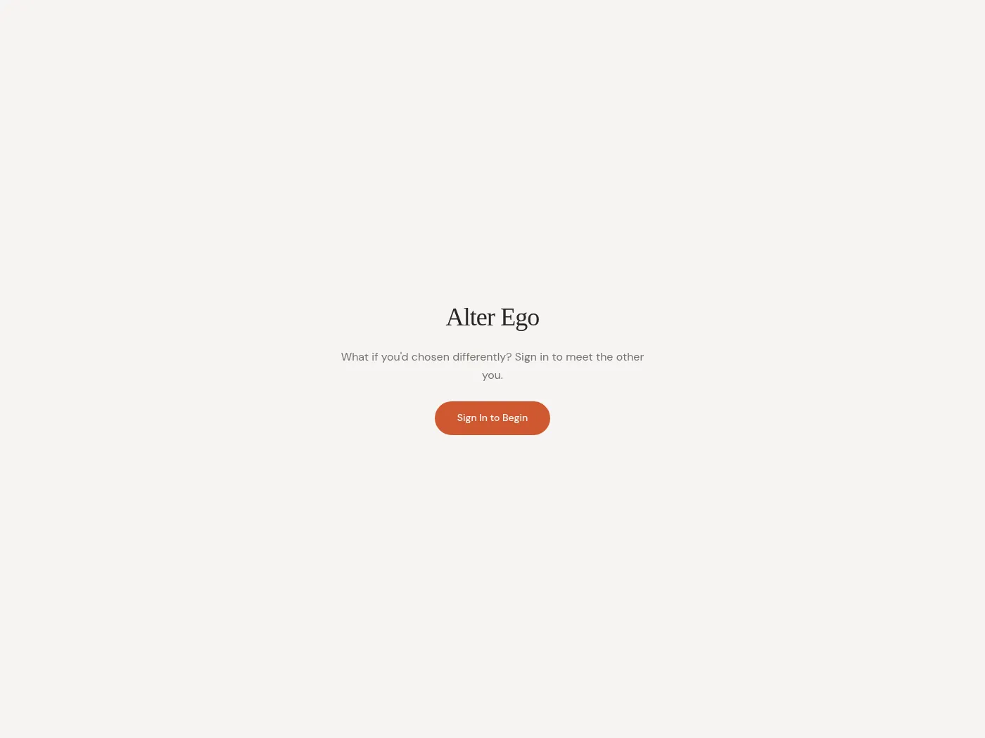 Alter Ego Chat Portal