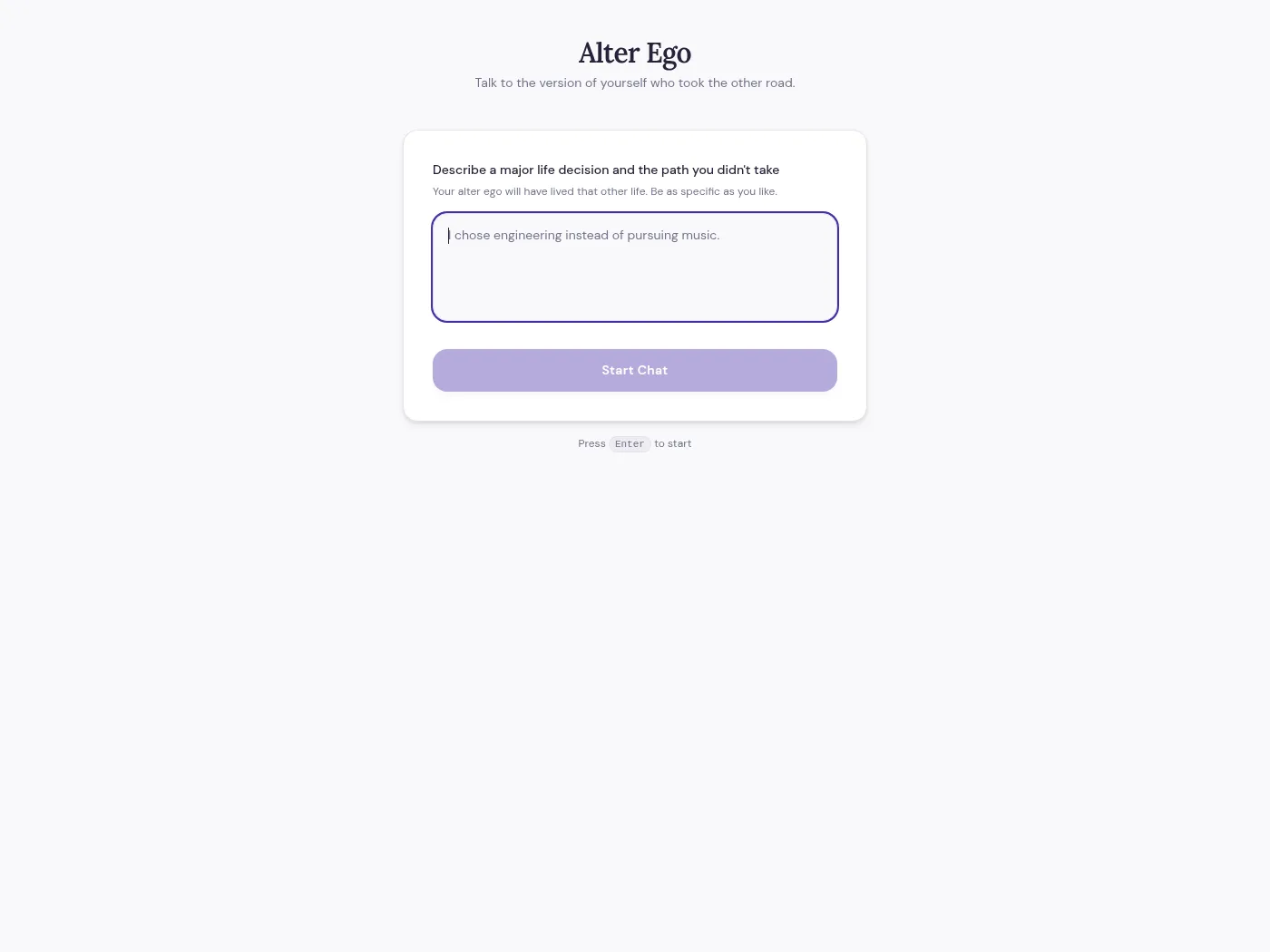 Alter Ego Chat