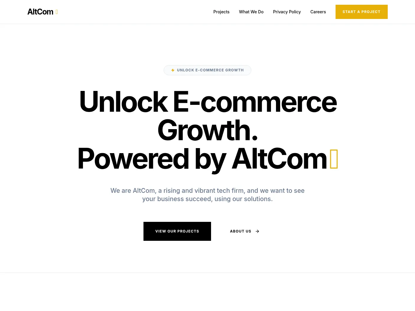 Alticom Web Clone