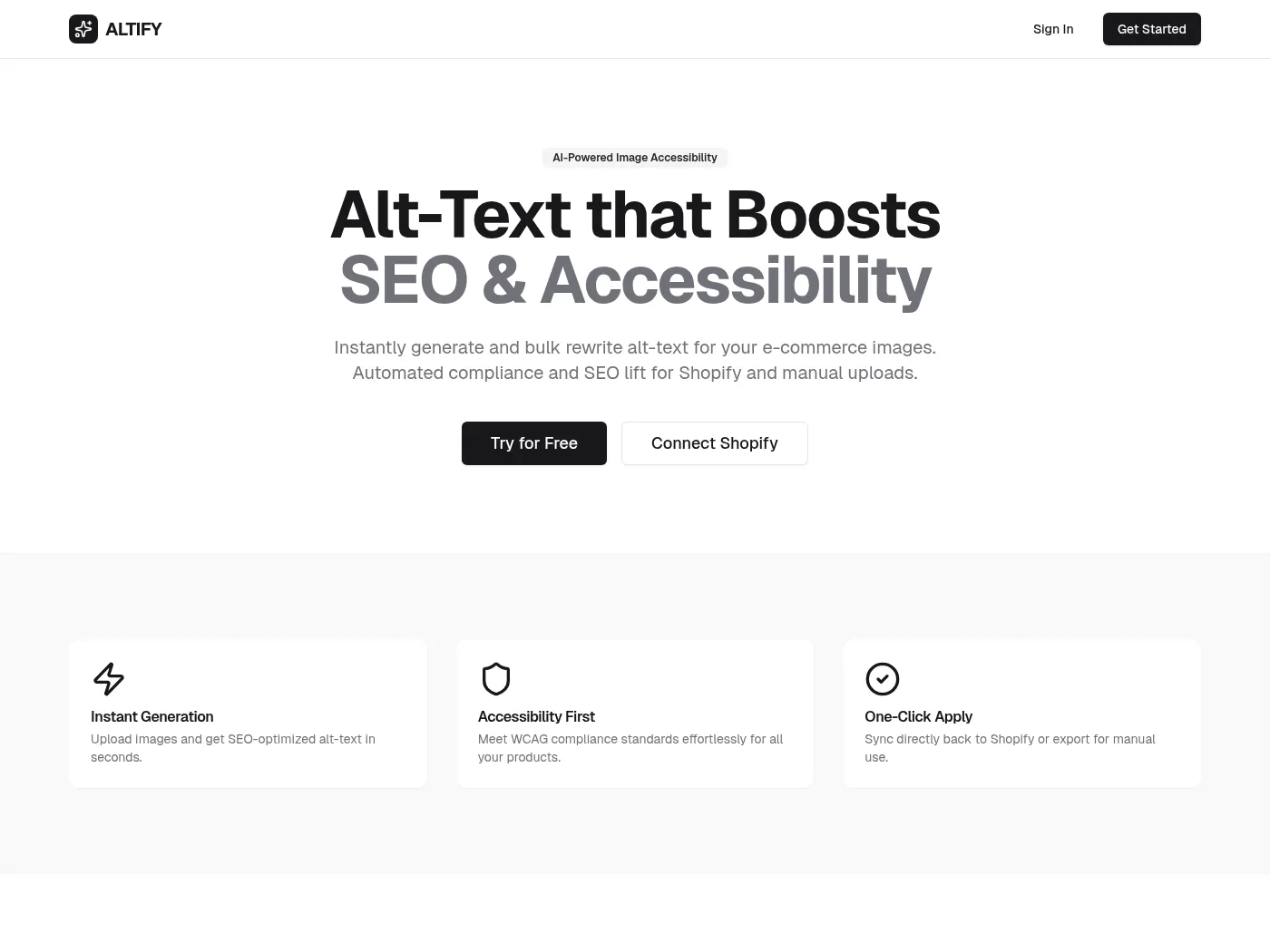 ALTIFY – AI Alt-Text SaaS