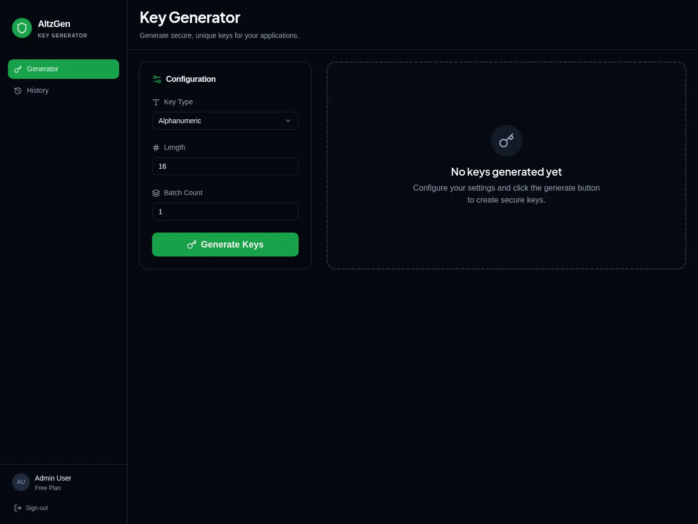 AltzGen Key Generator