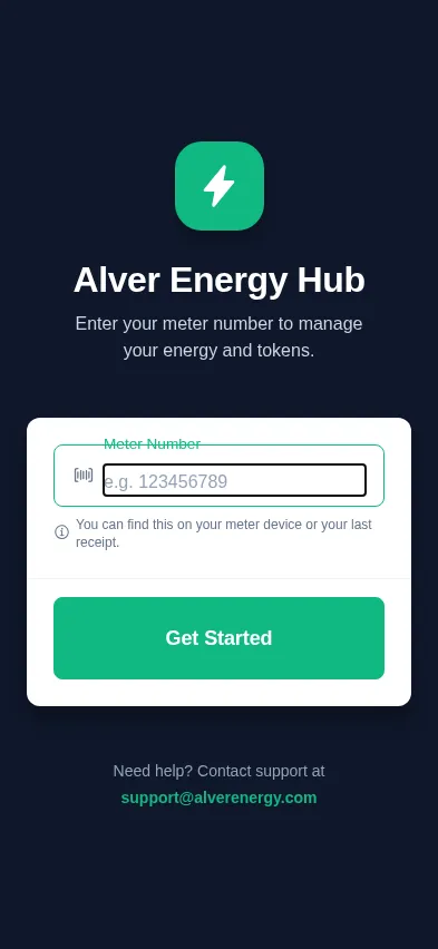 Alver Energy Meter App