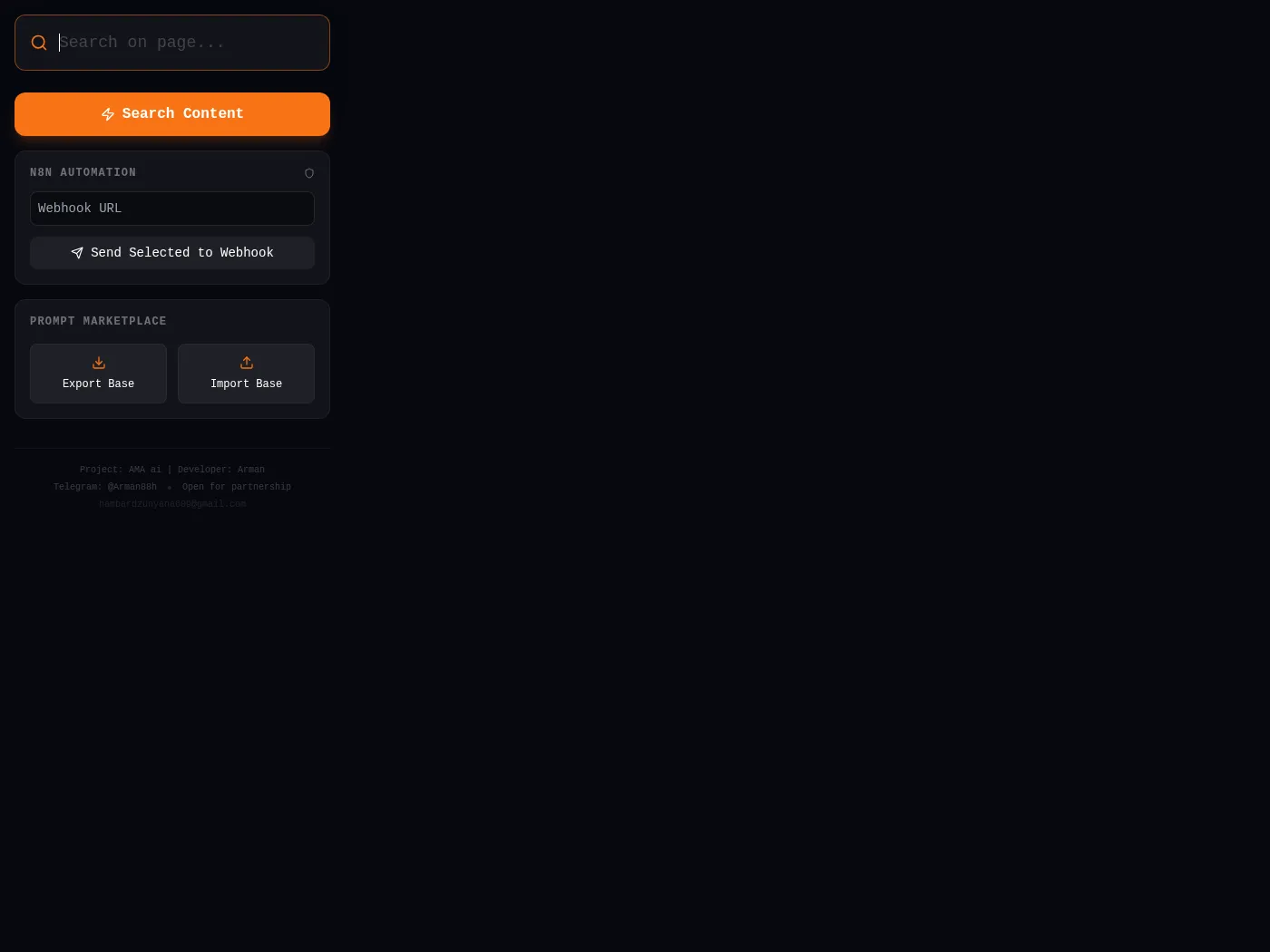 AMA ai Chrome Extension