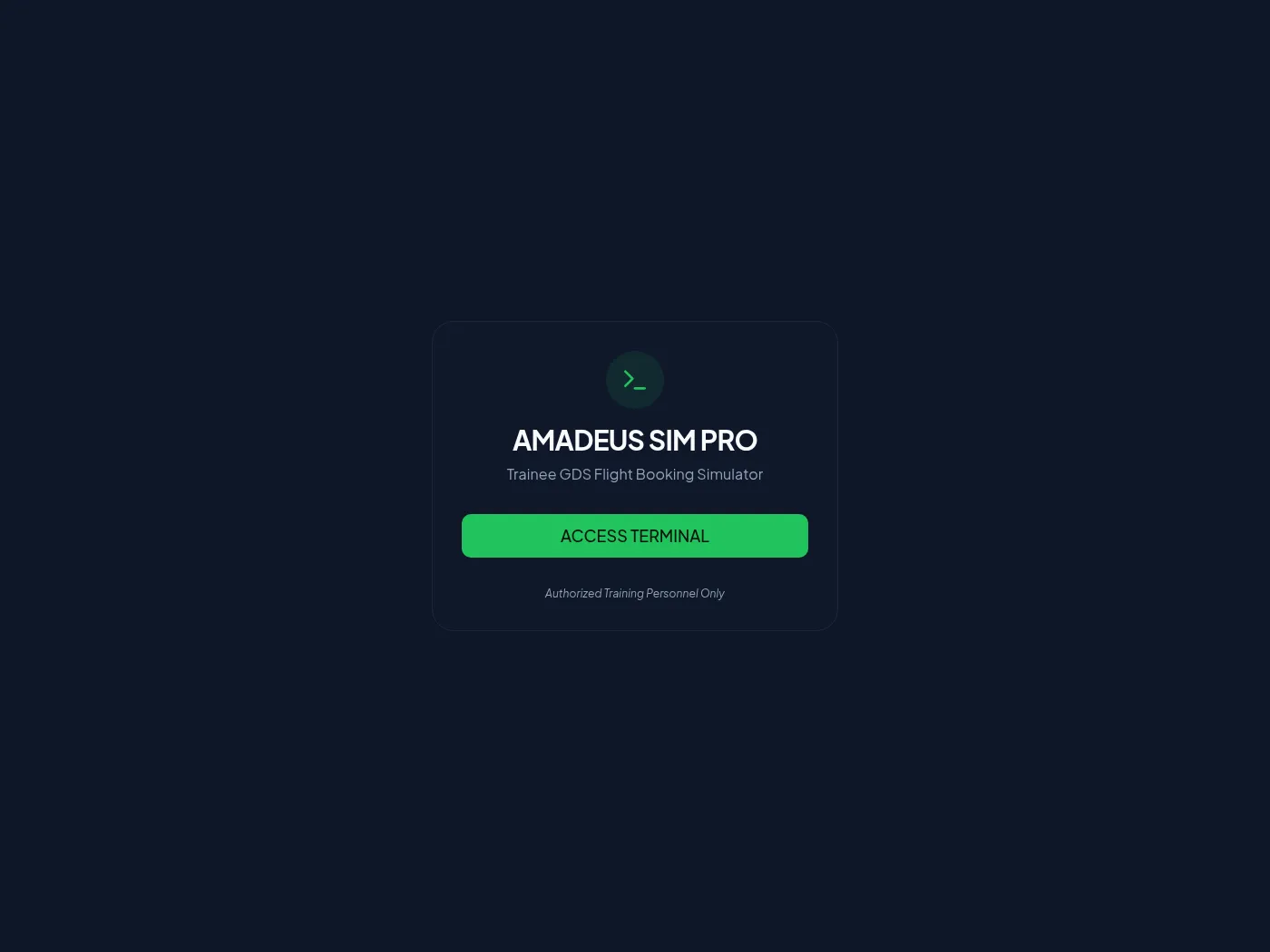 Amadeus Simulator Pro