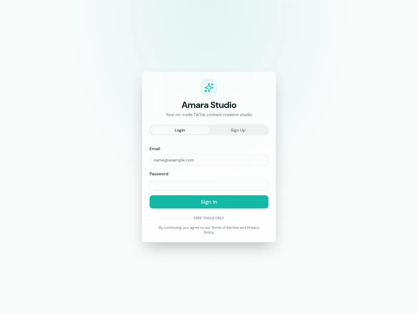 Amara Creator Studio