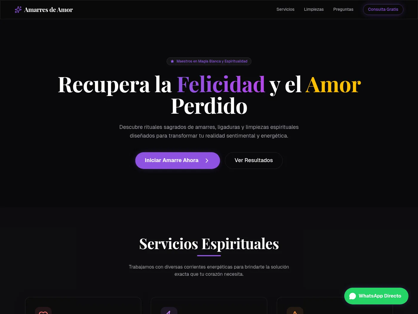 Amarres de Amor Web