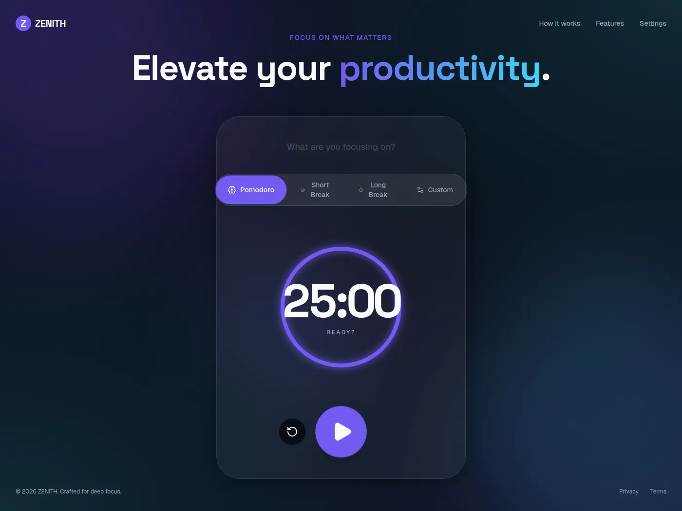 Stunning Timer Web App