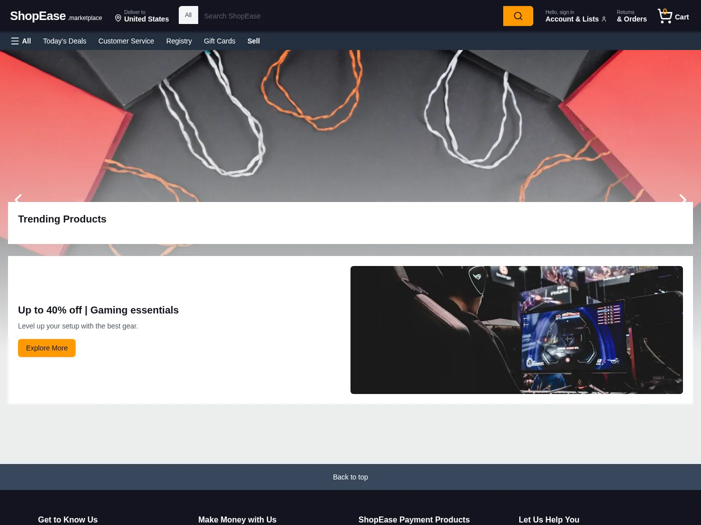 ShopEase Marketplace