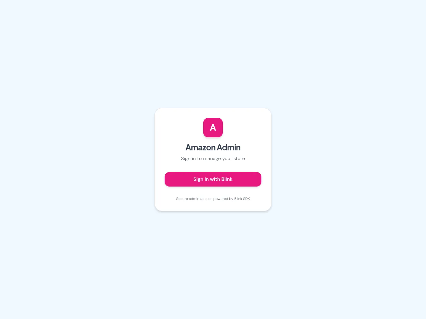 Amazon Admin Dashboard