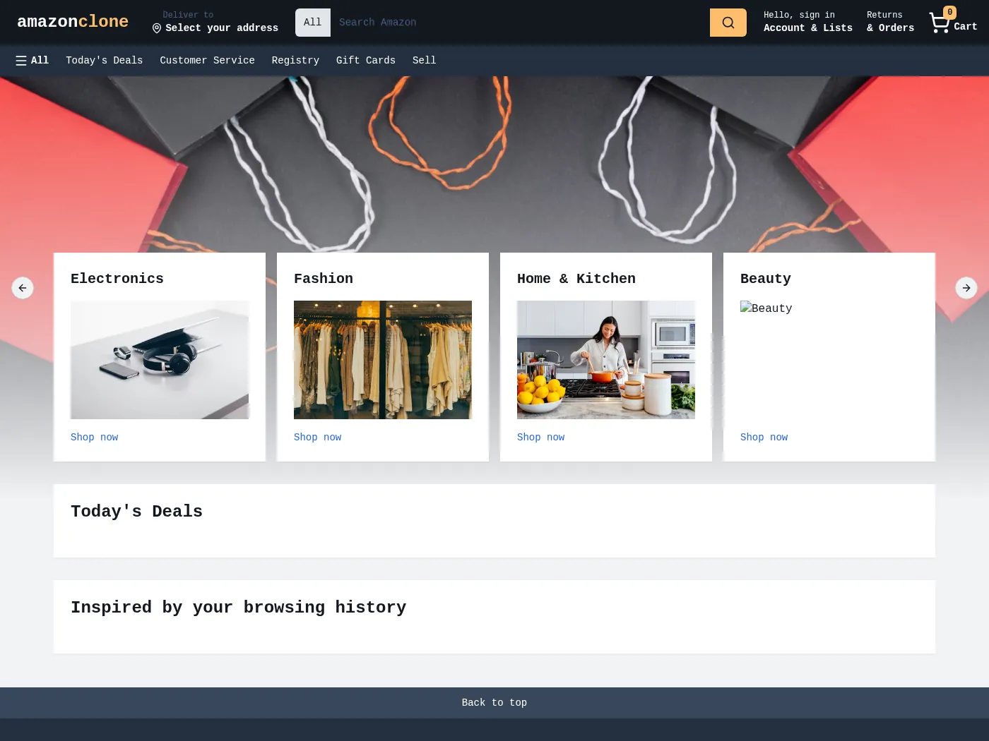 Amazon Clone