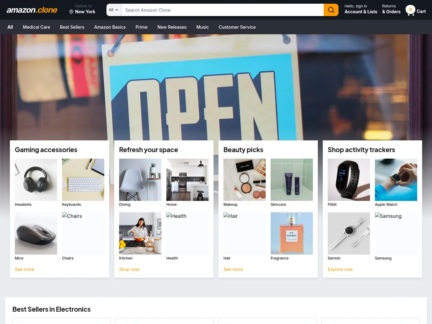 Amazon Clone Hub