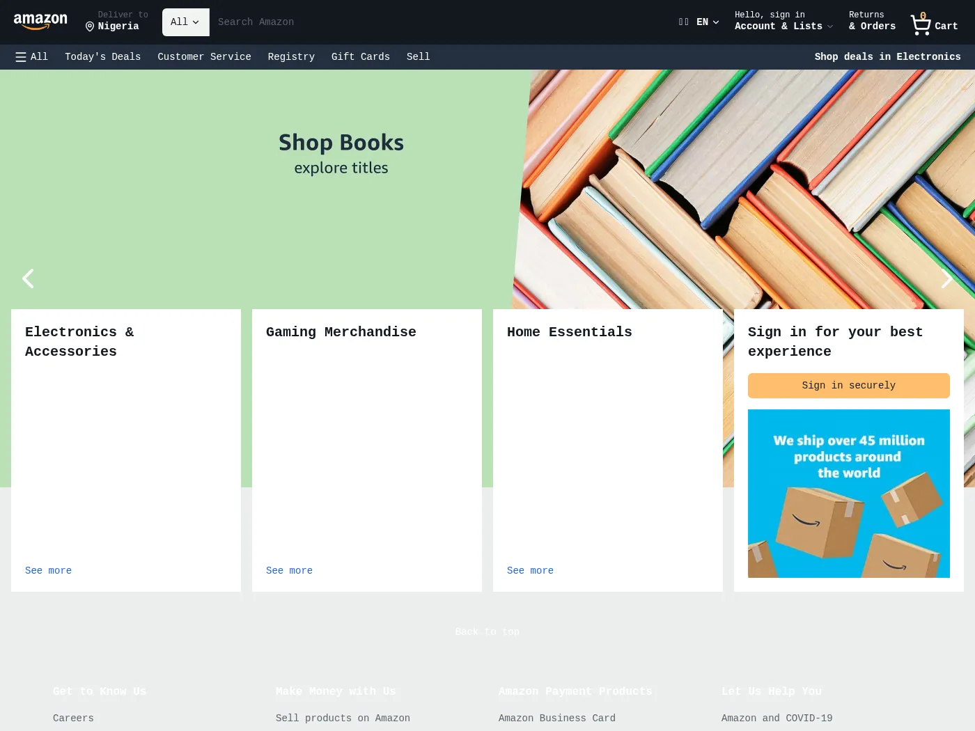 Amazon Storefront Clone