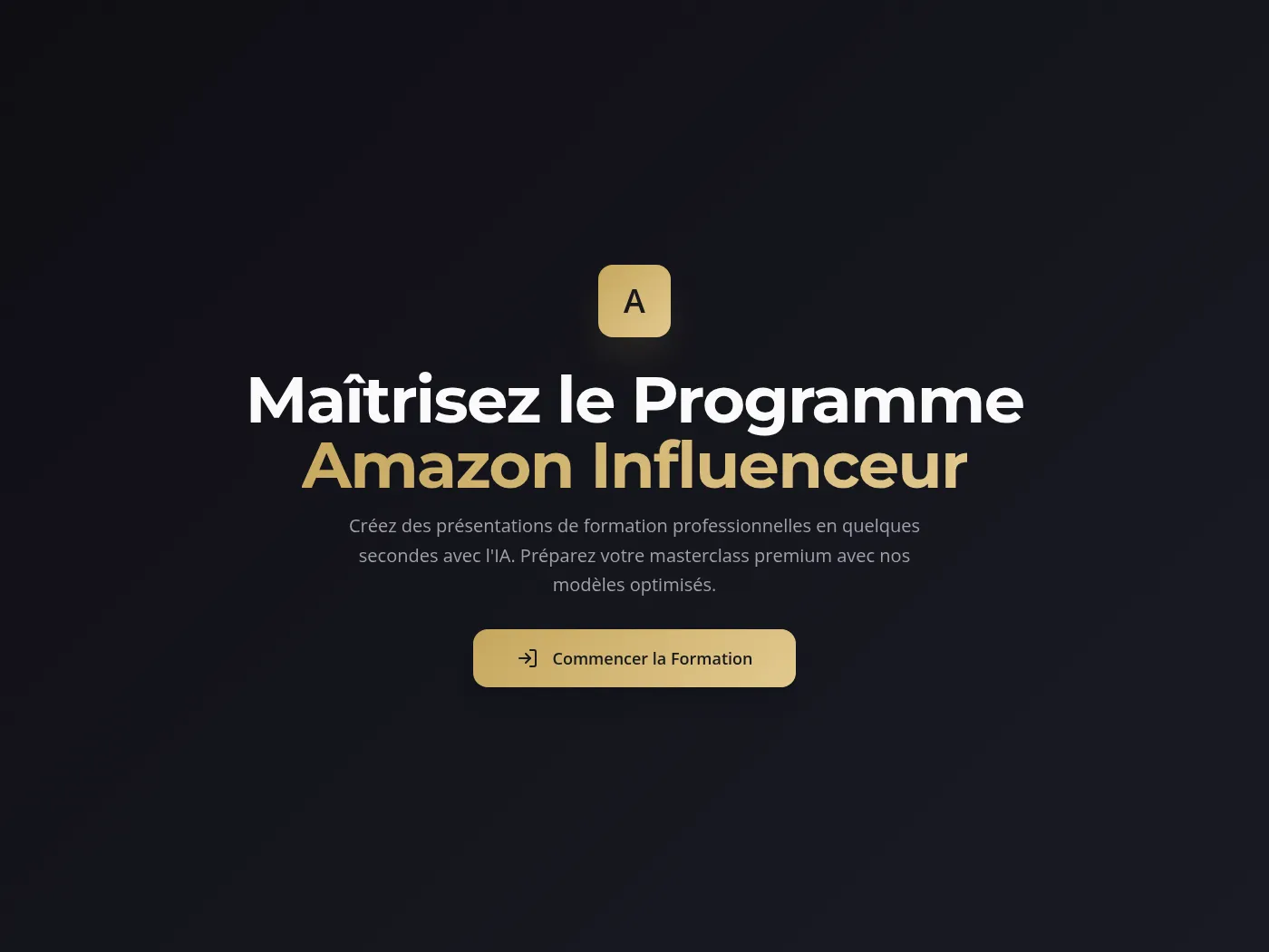 Amazon Influenceur Présentation