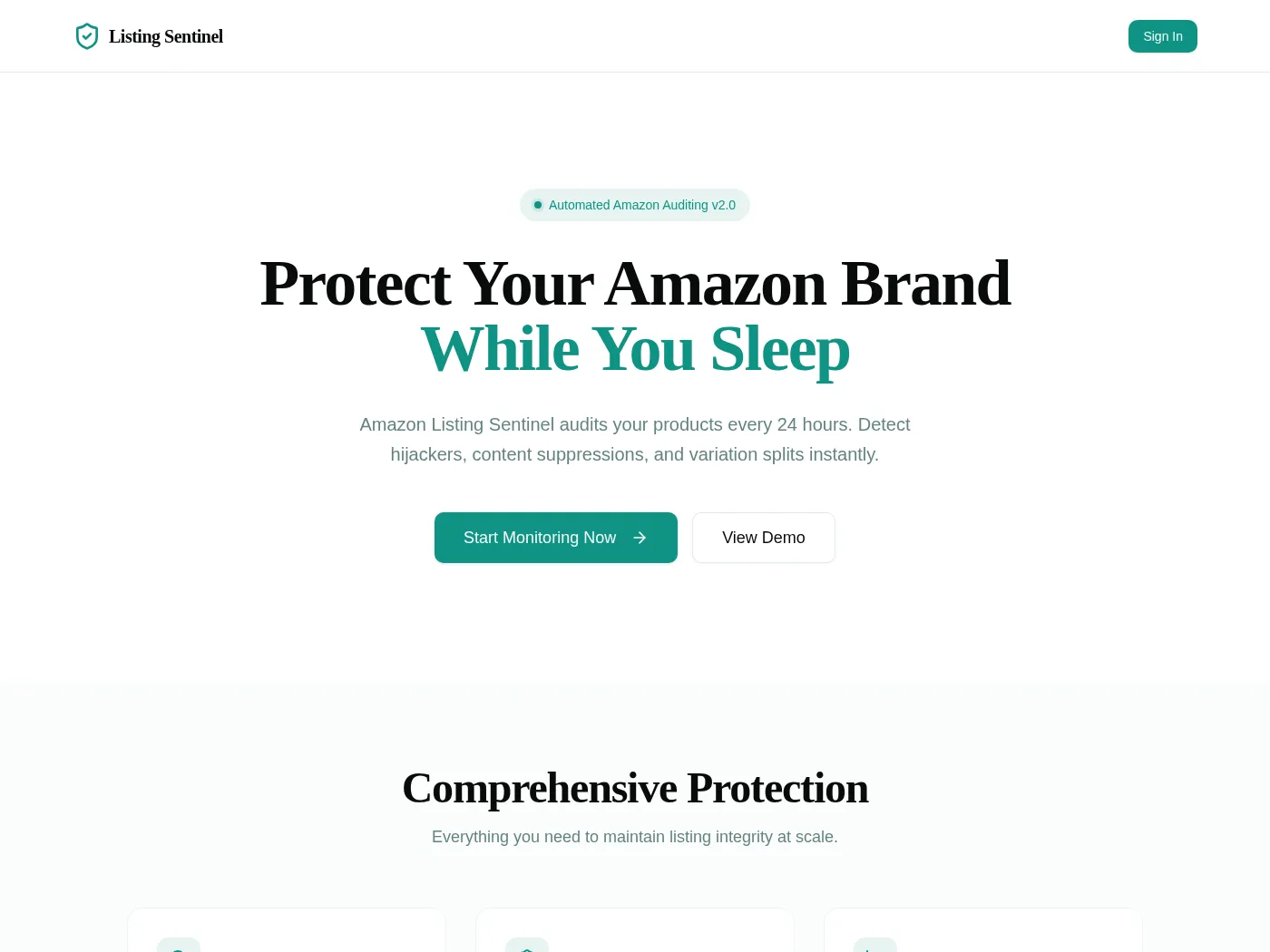 Amazon Listing Sentinel