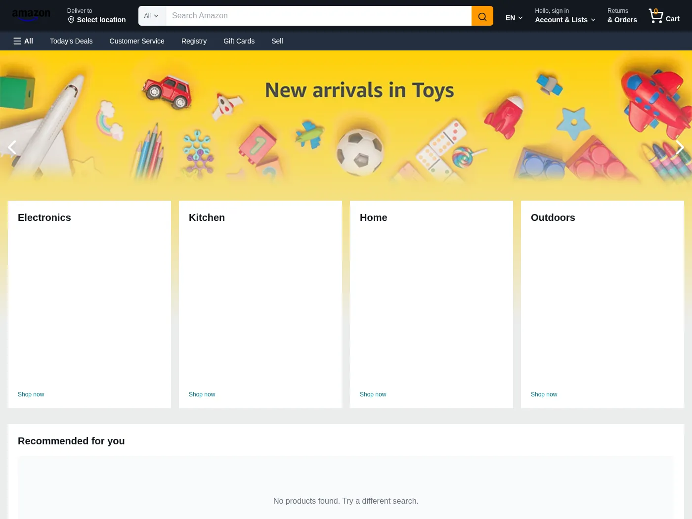 Amazon Shop Clone