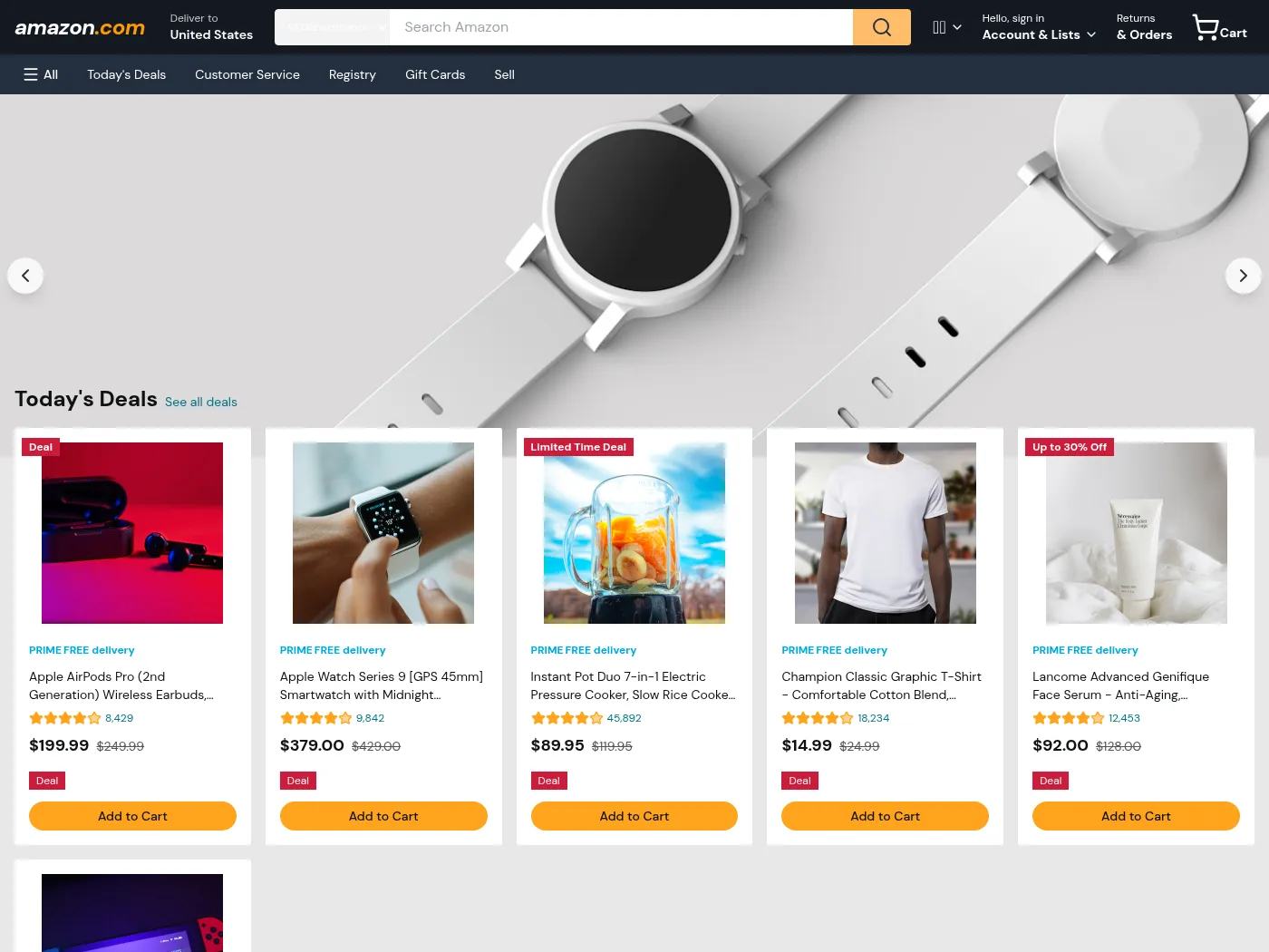 Amazon Shop Clone