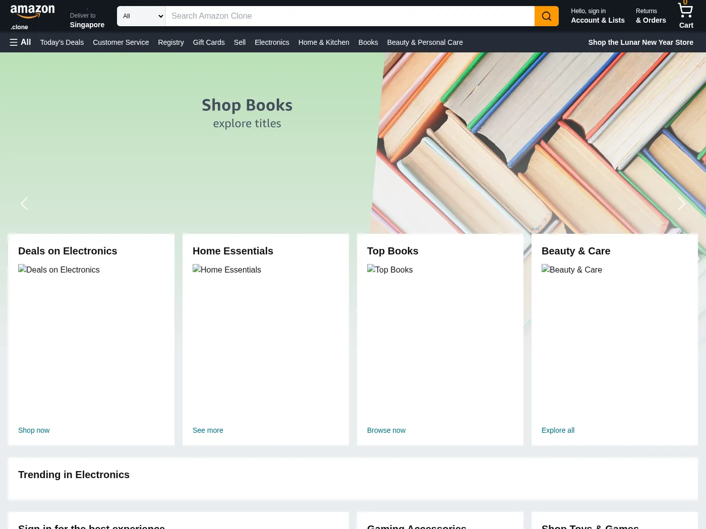 Amazon Store Clone