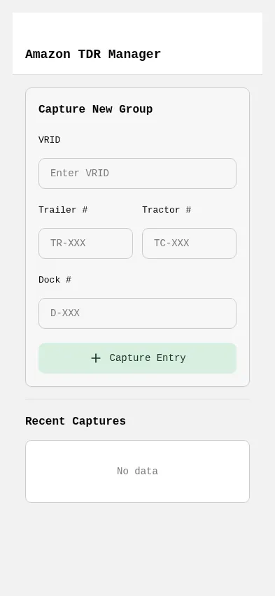 Amazon TDR Manager
