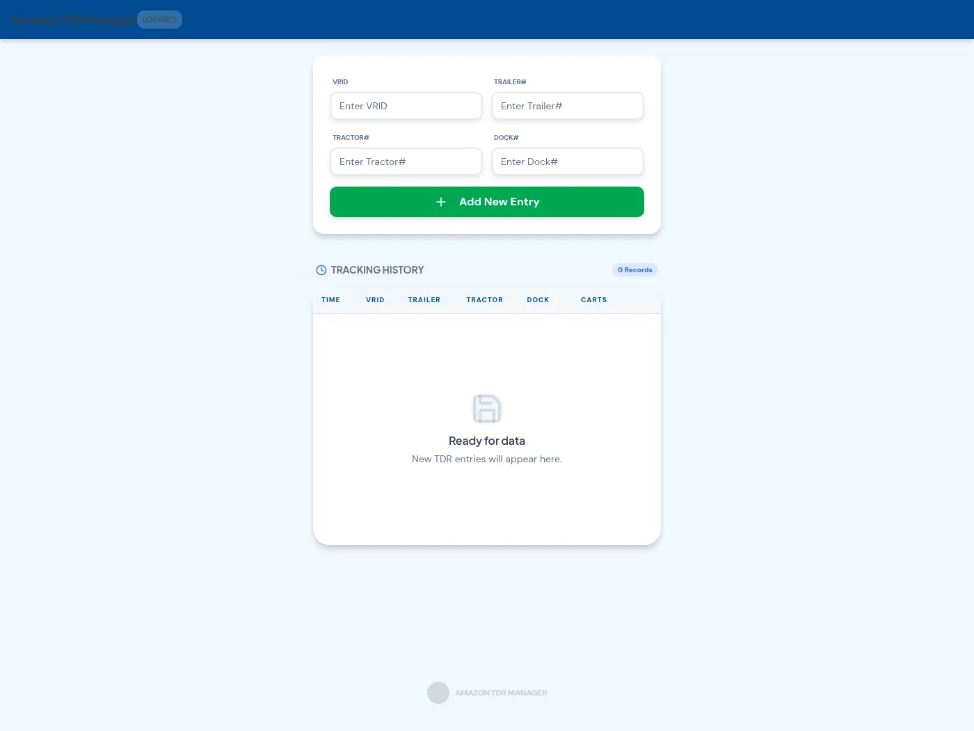 Amazon TDR Manager
