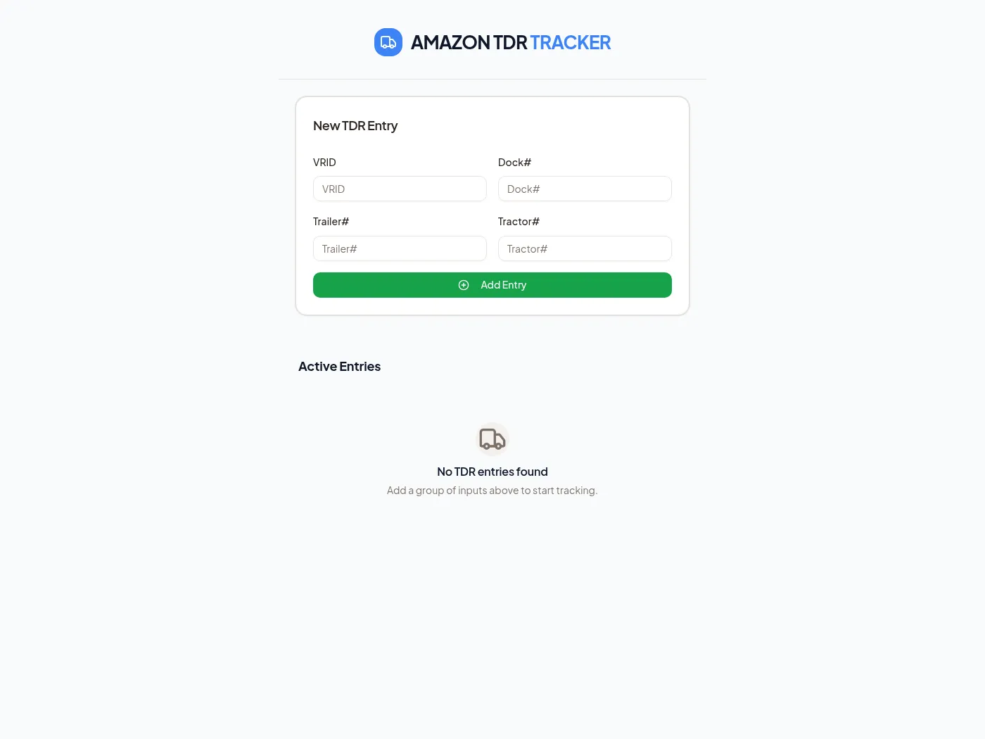 Amazon TDR Tracker