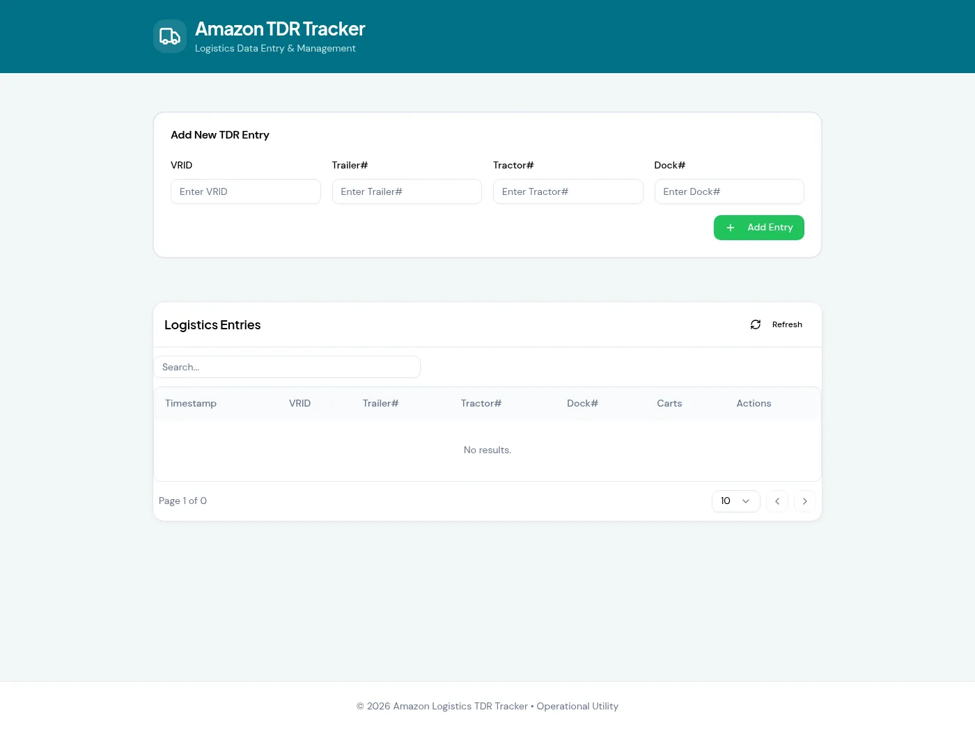 Amazon TDR Tracker
