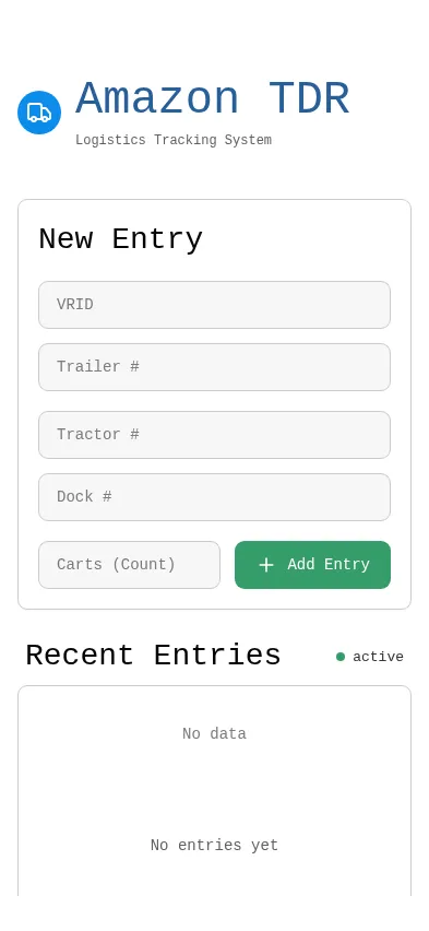Amazon TDR Tracker