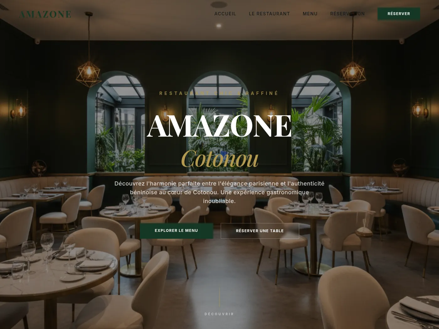 Amazone Restaurant Web
